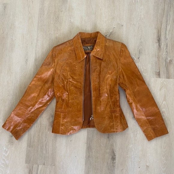 Jackets & Coats | Womens Tan Argentine Leather Jacket | Poshmark
